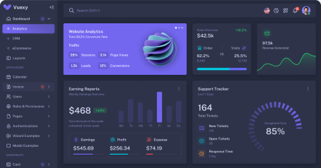 Vuexy - Vuejs Admin Dashboard Template